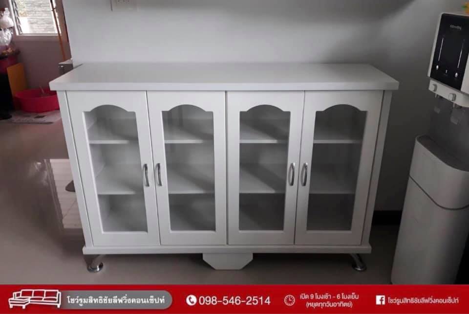 ตู้วางทีวี 5ฟุต สีขาว